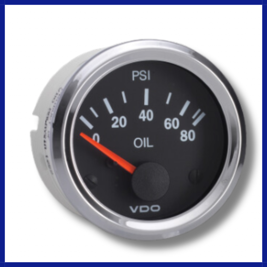 VDO 80 PSI Electric Oil Pressure Gauge 12V - ProDieselParts
