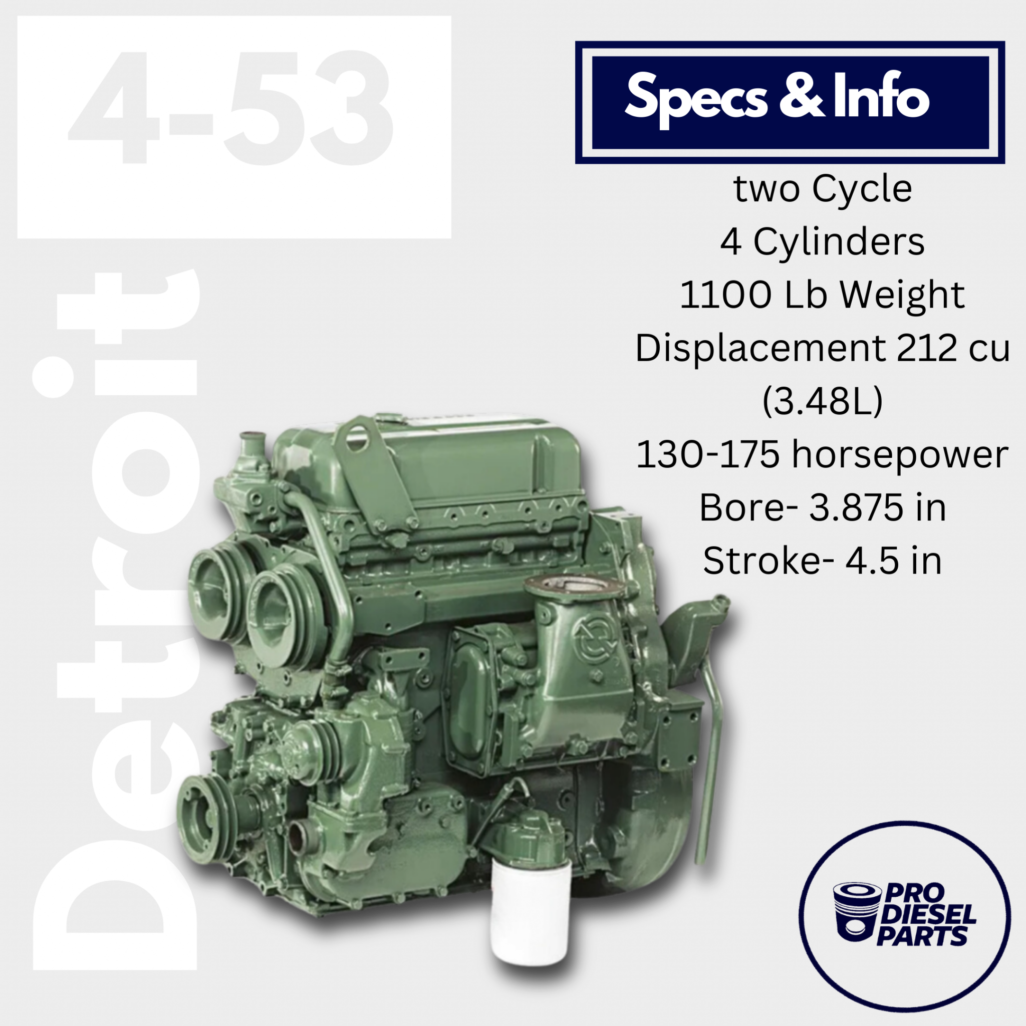 Detroit Diesel 4-53 Specs and Info - ProDieselParts